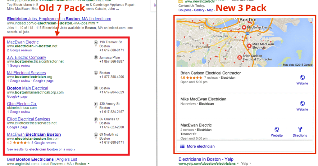 Google Snack Pack Update: The Local 7 Pack To The 3 Pack